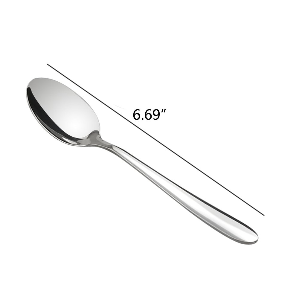 Kekow 12-Piece Stainless Steel Dessert Spoons