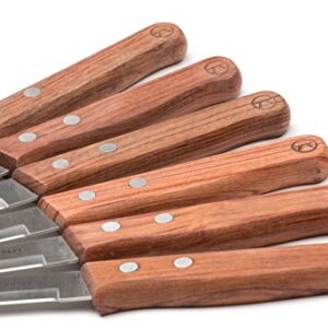 Outset QB90 Cutting, Set of 6, Rosewood Steak Knives Set of 6