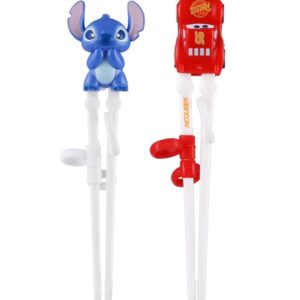 Stitch & Lightning McQueen Chopsticks for Right-handed Children Kids, 2 pairs