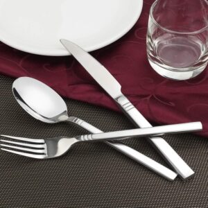 Fiazony 80-Piece Flatware Cutlery Silverware, Stainless Steel, Service for 16