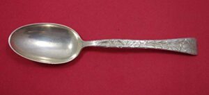 lap over edge acid etched by tiffany & co. sterling silver teaspoon with flax 6"