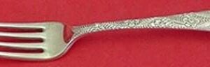 Antique Engraved by Tiffany and Co Sterling Silver Dinner Fork 8 1/8" Flatware