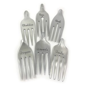 charming custom cheese marker forks