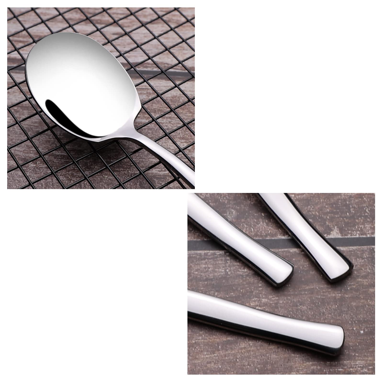 Joyeen Stainless Steel Buffet Serving Spoon, Large Serving Spoon Set of 6