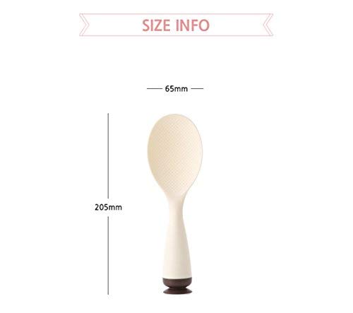 Nineware Standing Mountable Rice Paddle | Non-stick embossed, Good Grip | Dishwasher Safe | Made in Korea (Pink)