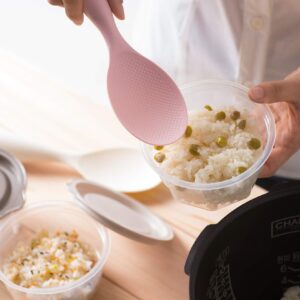 Nineware Standing Mountable Rice Paddle | Non-stick embossed, Good Grip | Dishwasher Safe | Made in Korea (Pink)