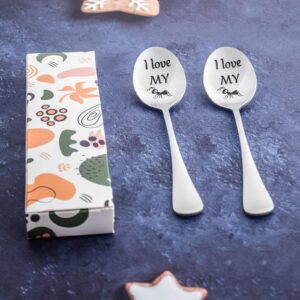 Aunt Gifts—I love my aunt Coffee Spoon Engraved Spoon Personalized Grandmother Gifts for Aunt Gift,Birthday Gift,Christmas Gift