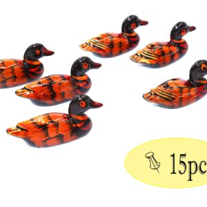 FGen 15pcs Painted Duck Chopsticks Stand Creative Chopsticks Exquisite Chopsticks Stand Exquisite Chopsticks Stand Cute Resin Duck Chopsticks Stand