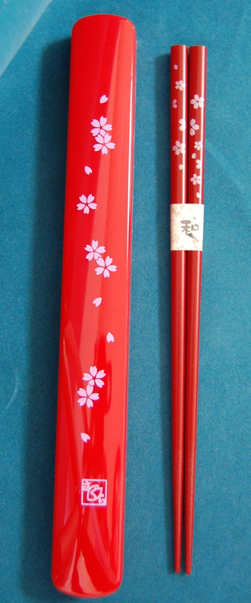 Tanaka Hashi-ten Chopsticks Set Packaged-Hashbrown-Potatoes, 22.5cm, Red