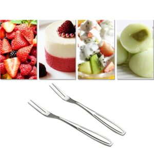 Pekky Stainless Steel Fruit Forks Mini Cake Forks, 12 Pieces