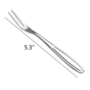 Pekky Stainless Steel Fruit Forks Mini Cake Forks, 12 Pieces