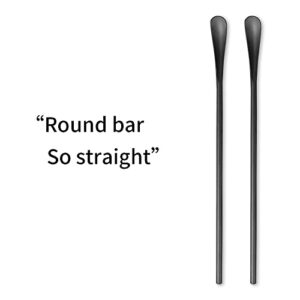 Black Matte Long Handle Spoon Cocktail Mixing Stirring Spoons Iced Tea Coffee Spoons with 8.6 inch Long Handle Brushed SUS304 Stainless Steel, 5-Piece