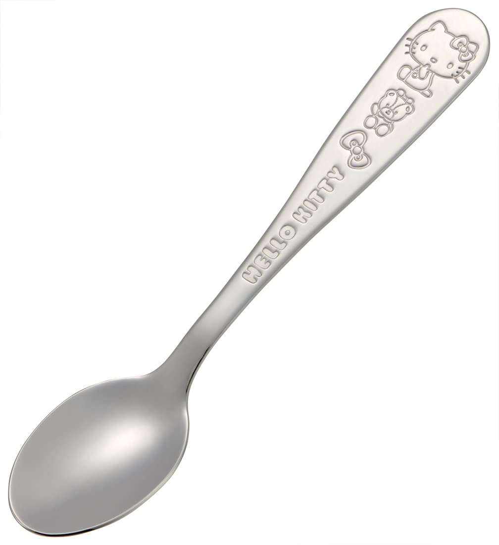 Skater SS1C-A Stainless Steel Spoon for Adults, Engraved Hello Kitty Sanrio