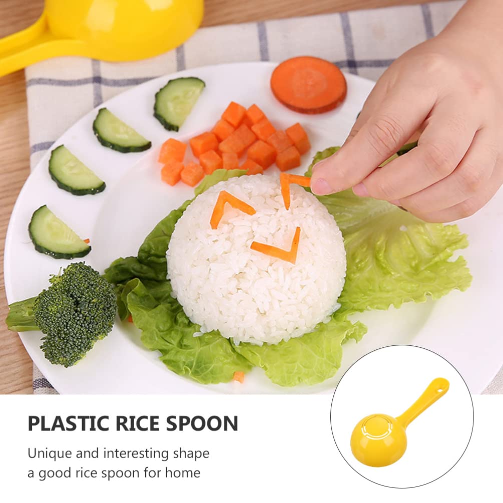 4Pcs Rice Mold Paddle Rice Ball Molds Rice Ball Spoon Sushi Making Tools Plastic Spatula Cooking Utensil for Home Kitchen Restaurant