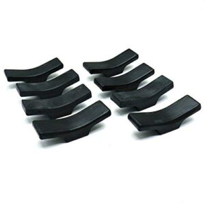 pomeat set of 8 black porcelain knife rests chopstick rest set