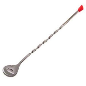 american metalcraft 511k 11" stainless steel twisted handle bar spoon