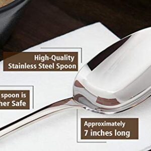 Good Morning Beautiful Engraved Stainless Steel Spoon | Couples Spouse Valentine's Gift on Birthday | Wedding and Special Occasions as a Token of Love | Christmas New Year Easter Gift - 7 Inches