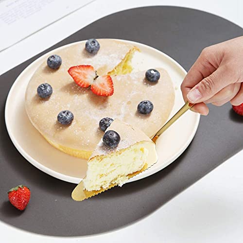 ARFUKA Cake Server and Knife Set Stainless Steel Pastry Tools Multi-function Cutting Spatula and Serving Knife - Perfect for Wedding Serving Cake, Pie, Pizza, Dessert, Lasagna Gold