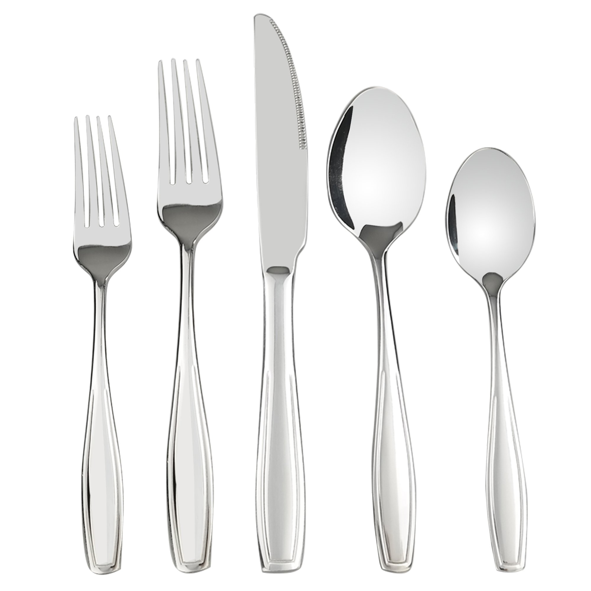 Pekky 80-piece Stainless Steel Flatware Set, Service for 16