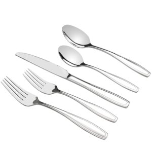 Pekky 80-piece Stainless Steel Flatware Set, Service for 16