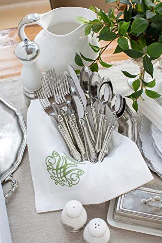 Arte Italica Hotel 5 Piece Place Setting, Pewter Flatware Set, Silver, HLT3600