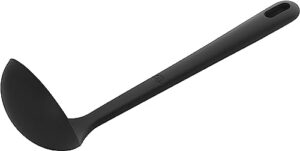 ballarini nero silicone soup ladle, made in italy