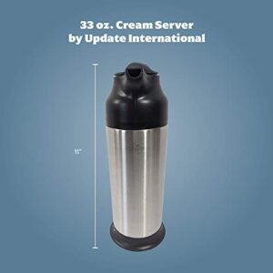 Update International SV-100 Cream Server, 33 Oz, Silver