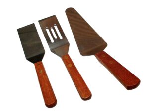 3 piece set stainless steel mini cookie spatulas and pie server