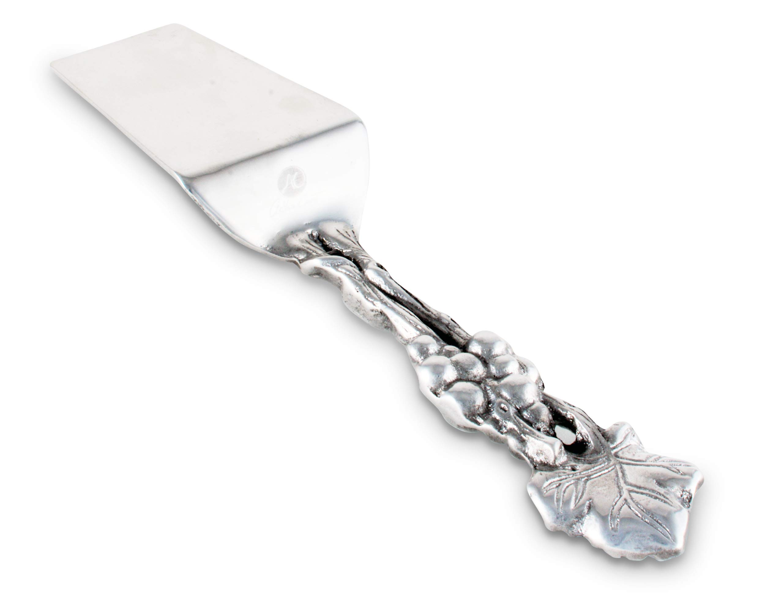 Arthur Court Metal Pie/Cake/Lasagna Server Grape Pattern Sand Casted In Aluminum With Artisan Quality Hand Polished 10.75 Inch Long Spatula