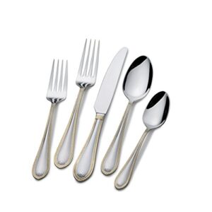 towle sinclair gold 65-piece flatware set