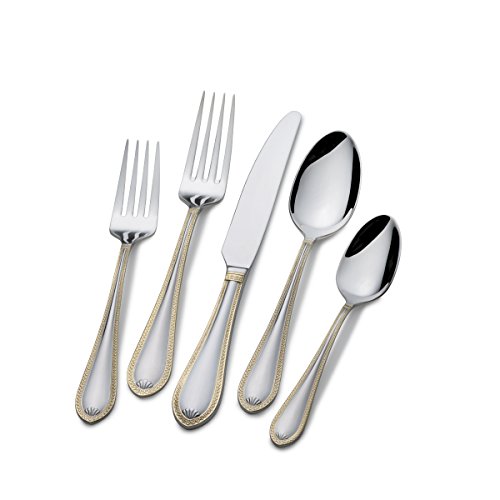 Towle Sinclair Gold 65-Piece Flatware Set