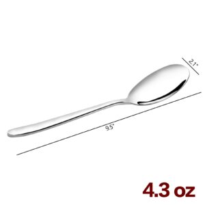 Nicesh 8-Piece Stainless Steel Large Buffet Serving Spoon, Large Kitchen Spoon