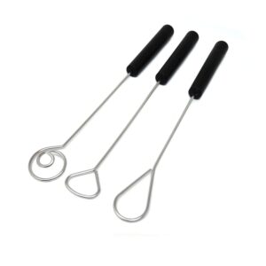 Honbay 10PCS Stainless Steel Chocolate Candy Dipping Forks Fondue Forks for Baking