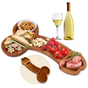 xl charcuterie boards (16 in) funny charcuterie board cheese board, unique gifts funny cheese platter, food serving tray, housewarming funny gifts, white elephant gifts