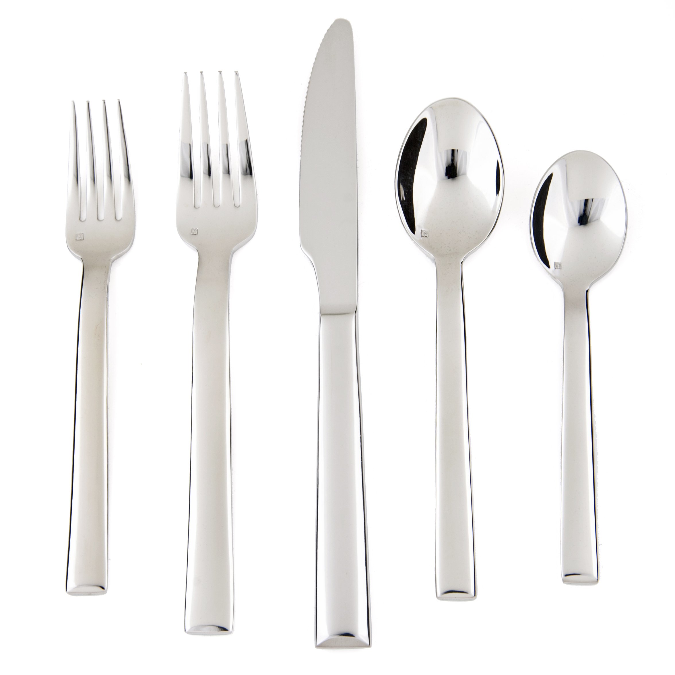 Fortessa Still 18/10 Stainless Steel Flatware Dessert/Oval Soup Spoon, Set of 12