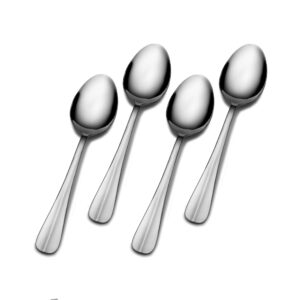 gourmet basics by mikasa legacy stainless steel dinner spoon, set of 4,5170403