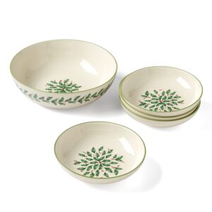 lenox 894184 holiday 5-piece pasta serving set