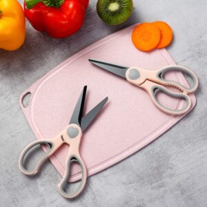 Ceramic Scissors for Baby Food by WELLSTAR, Black Blade Safety Healthy BPA Free Portable Toddler Shears with Protective Cover and Travel Case, 2 Pack