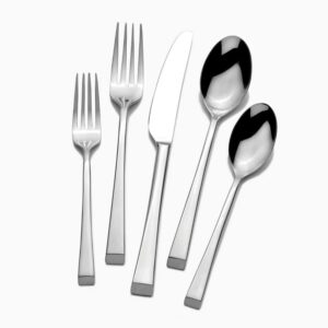 mikasa rockford heavy-weight forged 18.0 stainless steel 42 piece cutlery set, service for 8