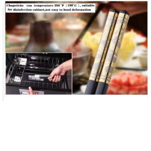 Chopsticks, fiberglass chopsticks are reusable, with chopstick rest, dishwasher safe. Chinese luxury chopsticks gift box set. 2 pairs (gold, silver) 1 portable beautiful storage bag