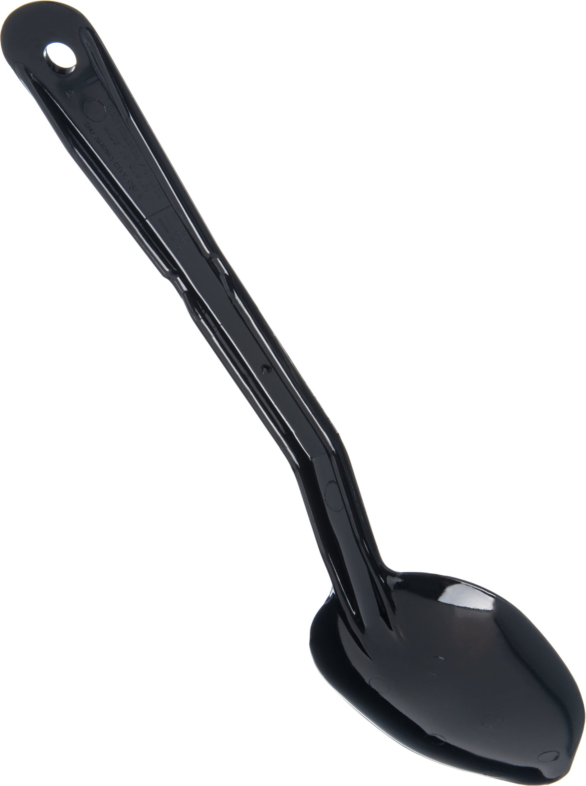 Carlisle FoodService Products 441003 High Heat Solid Plastic Spoon, 11", Black