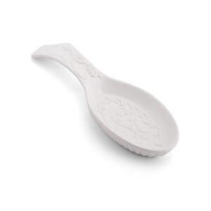 mikasa italian countryside spoon rest, 10-inch, white