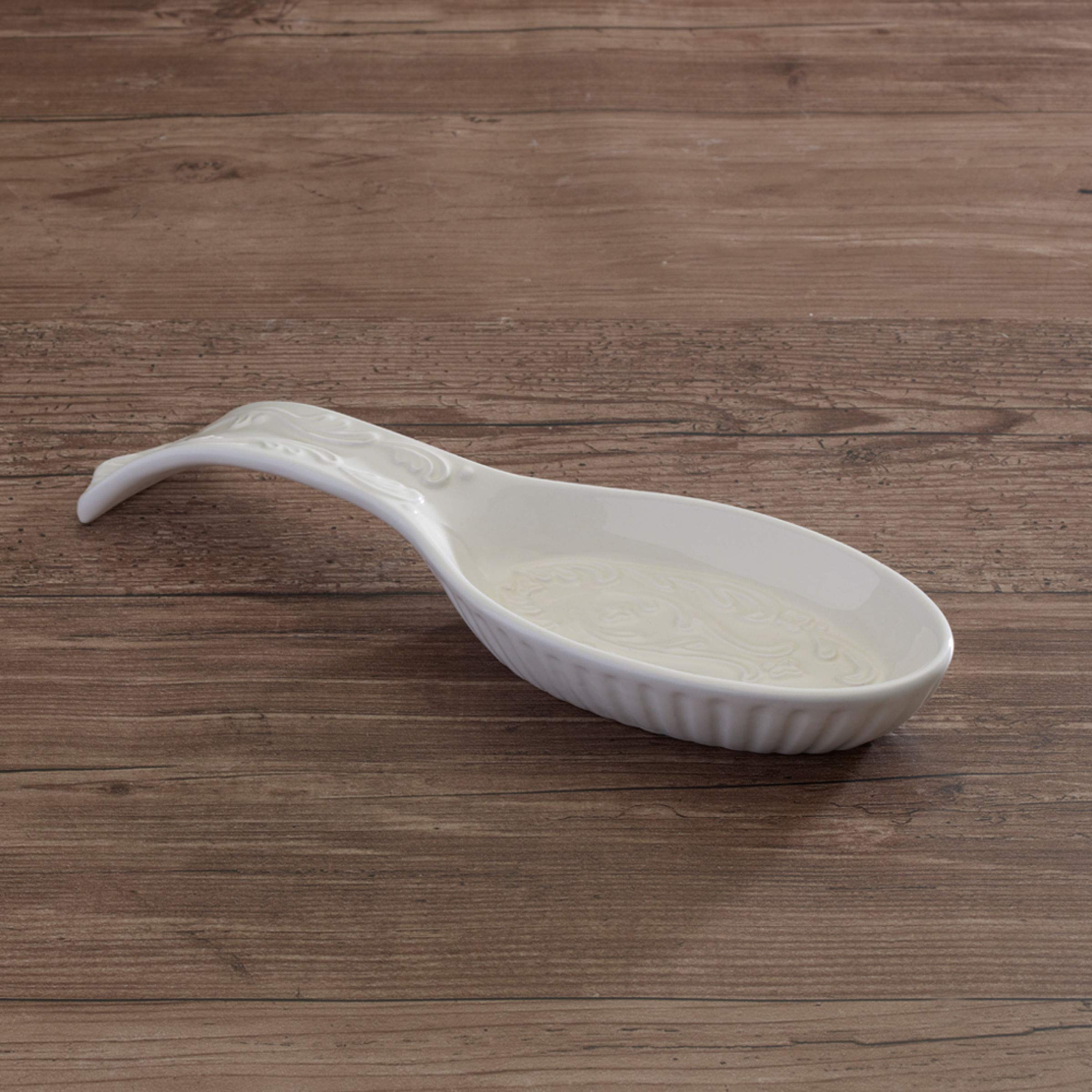 Mikasa Italian Countryside Spoon Rest, 10-Inch, White