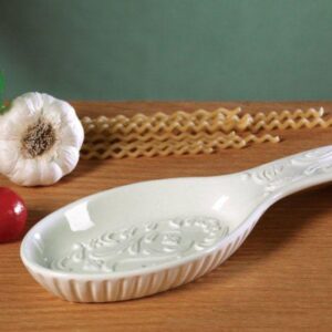 Mikasa Italian Countryside Spoon Rest, 10-Inch, White