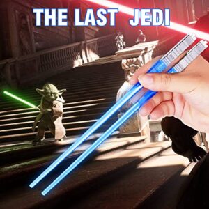 Light Up LightSaber Chopsticks, Blue Pair