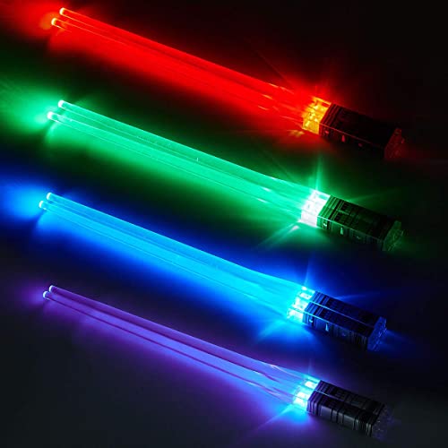 Light Up LightSaber Chopsticks, Blue Pair