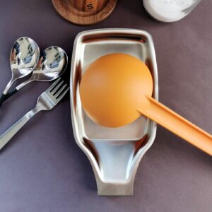 Spoon Rest for Kitchen Counter, Stainless Steel Spoon Holder for Stove Top, Dishwasher Safe