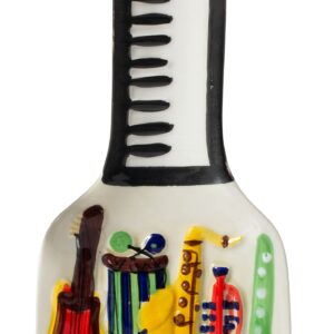 New Orleans Souvenir Instruments with Piano Keys Ceramic Spoon Rest