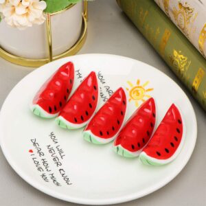 Cabilock 5 Pcs Japanese Chopstick Holder Drinner Fork Holder Spoon Holder Chopsticks Care Ceramic Utensil Holder Chopstick Stand Chinese Chopsticks Chopstick Rest Rack Spoon Fork Watermelon