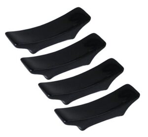 happy sales set of 4 black porcelain knife rests chopstick rest set